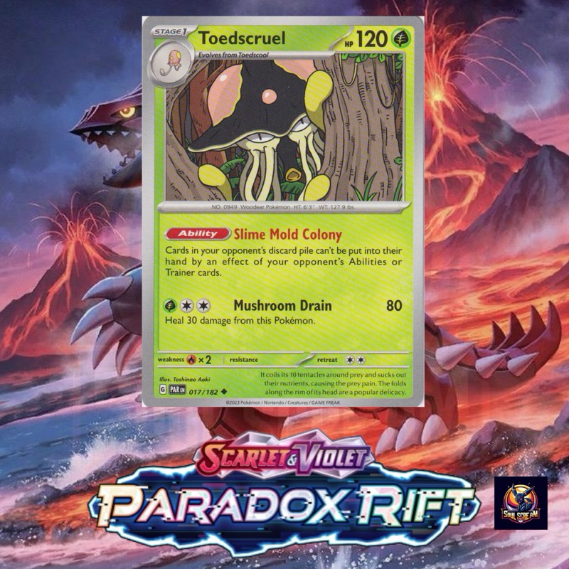 Pokemon TCG Toedscruel Paradox Rift | Shopee Malaysia