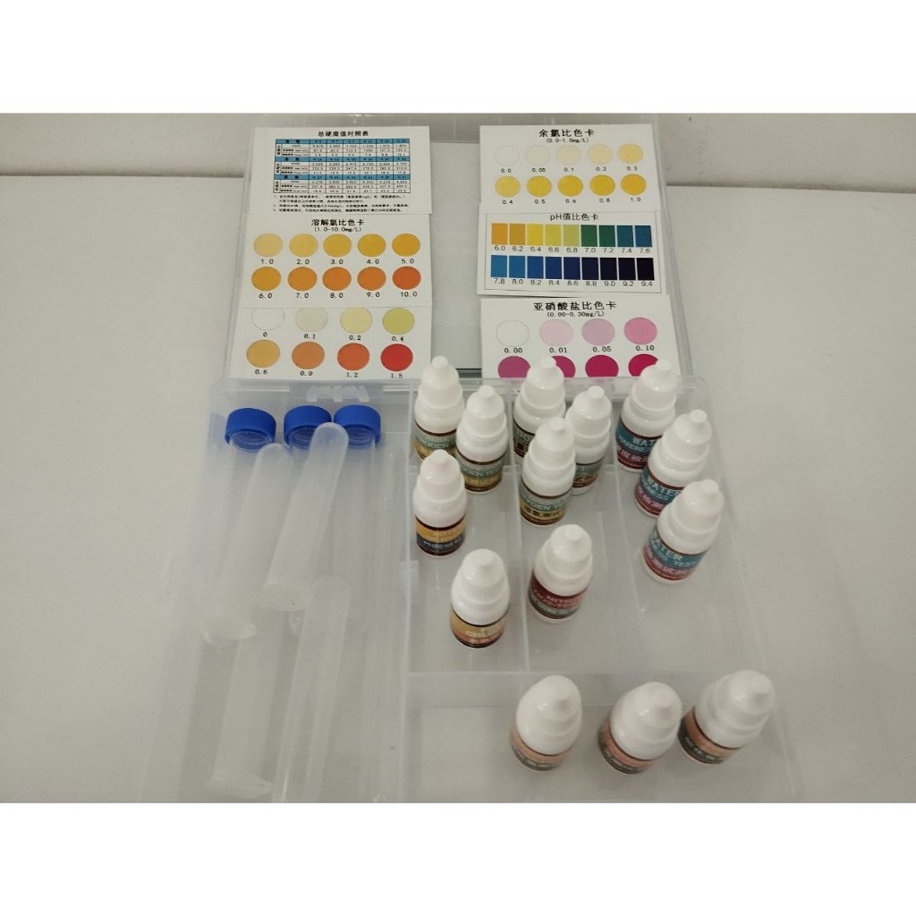pH Tester Aquarium 7 in 1 Ammonia Chlorine Water Quality Nitrate Test ...