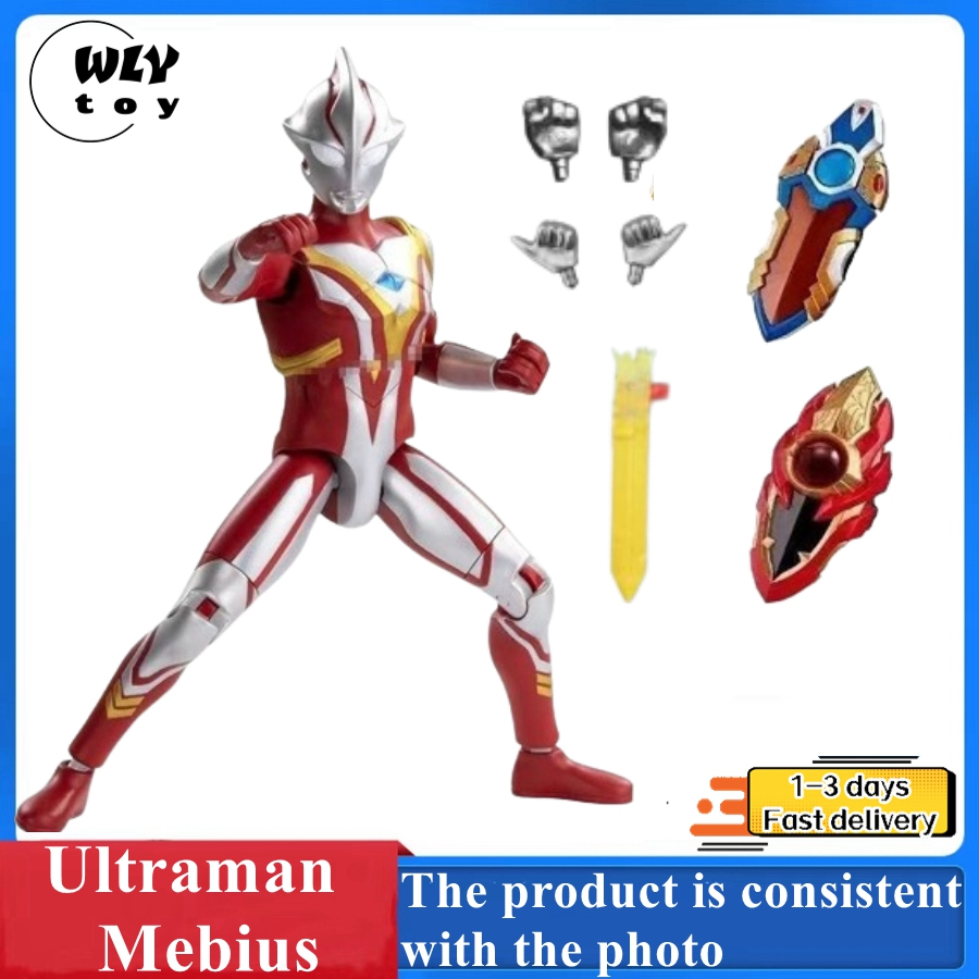 New SHF18cm Ultraman Mebius Saga Arc Belial Ribut Zero multi-accessory ...