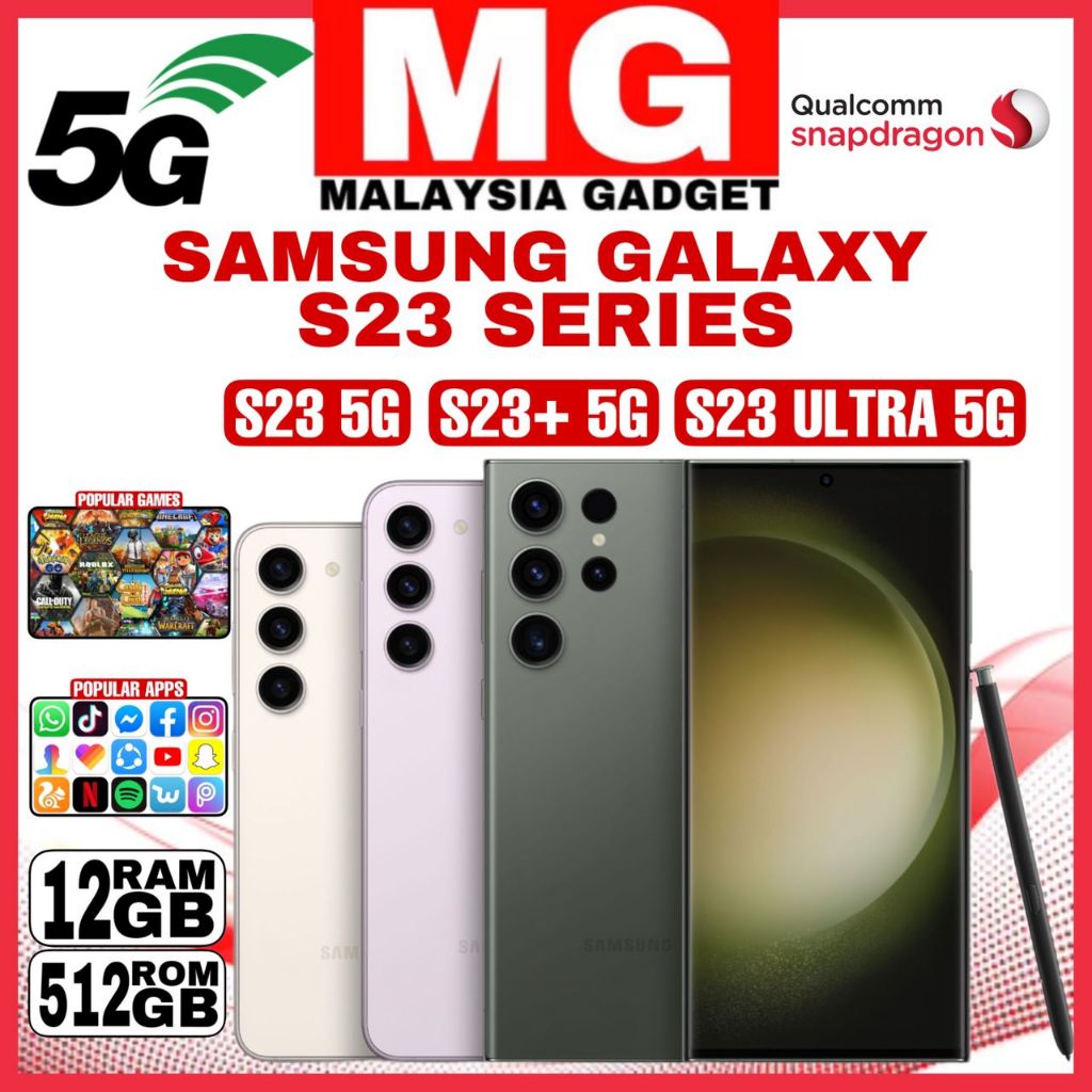 SAMSUNG GALAXY S23 5G, S23+ 5G, S23 ULTRA 5G TELEFON MURAH ORIGINAL ...