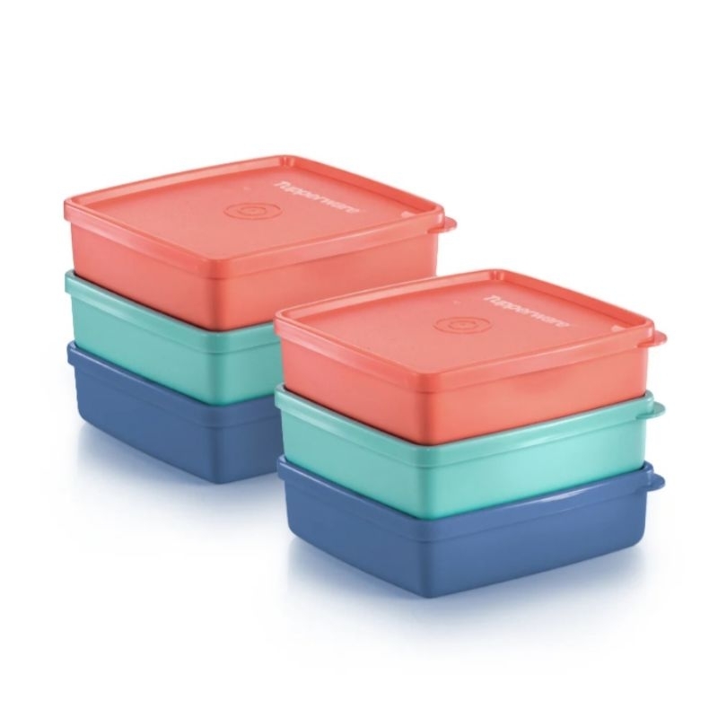 Tupperware Square Away 330ml Double Set (6pcs) | Shopee Malaysia