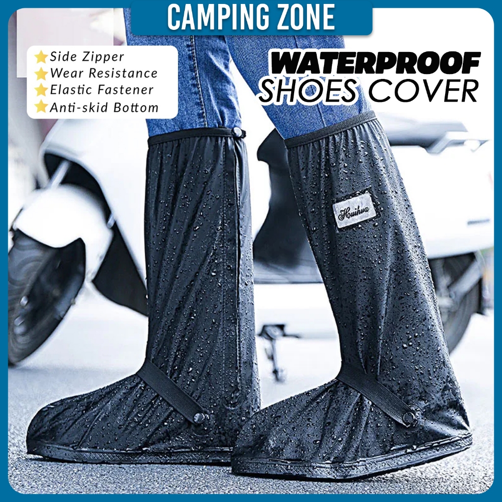 Kasut Hujan Rainboots Shoes Cover Waterproof Rider Shoes Protector Bike ...