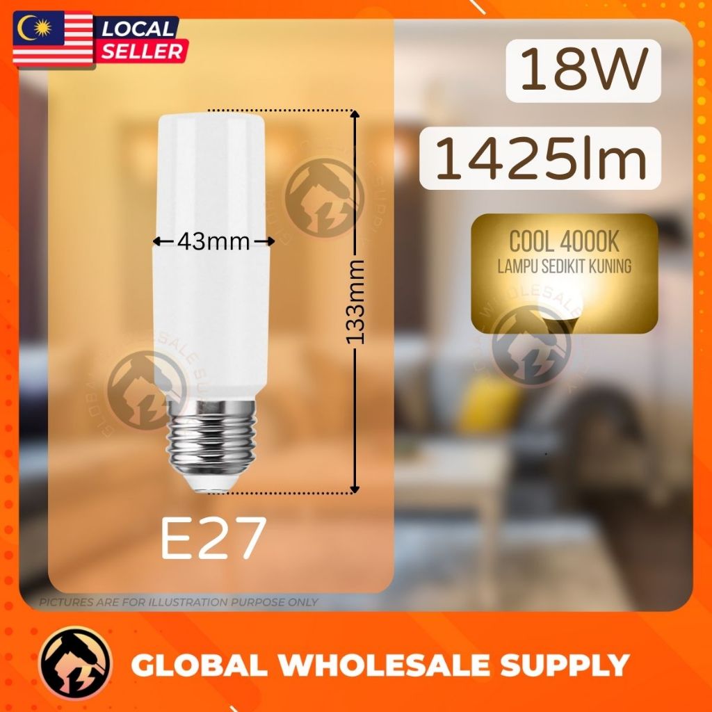 (SIRIM) JAMIIN/Parmen 10W/18W/20W [E27 / PLC G24] LED Stick Bulb Light LED Ceiling Light Lampu ...