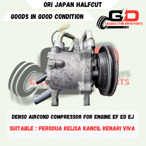 Perodua Kelisa Kancil Kenari Viva Denso Aircond Compressor For Engine ...