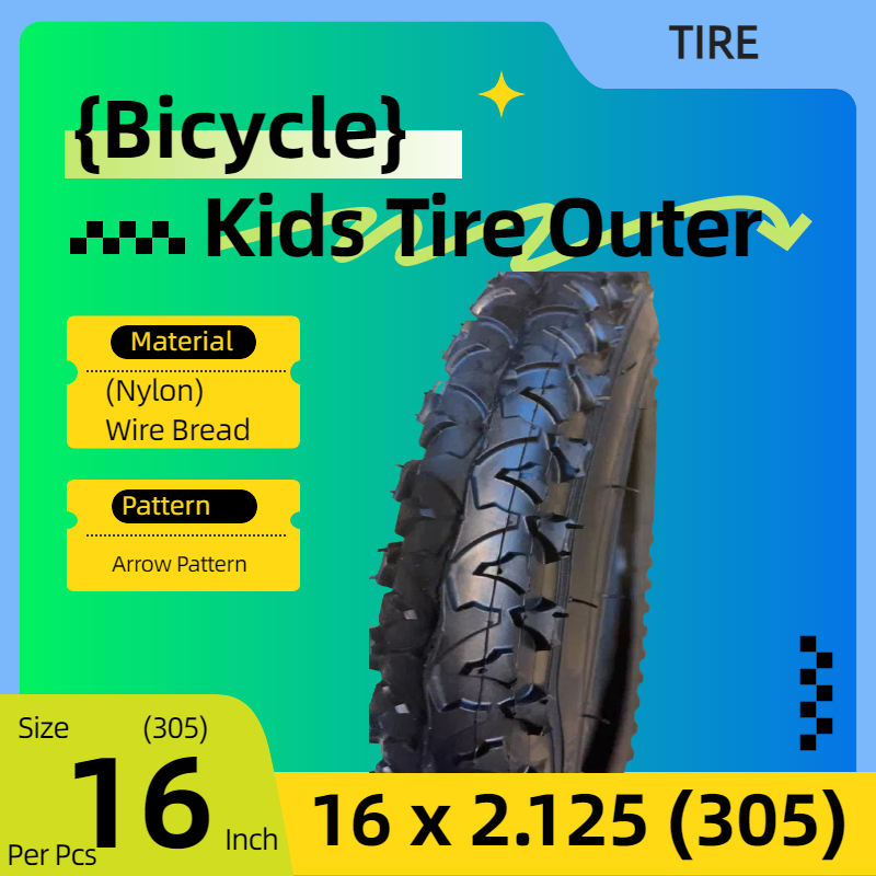 Bicycle Kids Tire Outer 16 x 2.125 (Arrow) | Shopee Malaysia