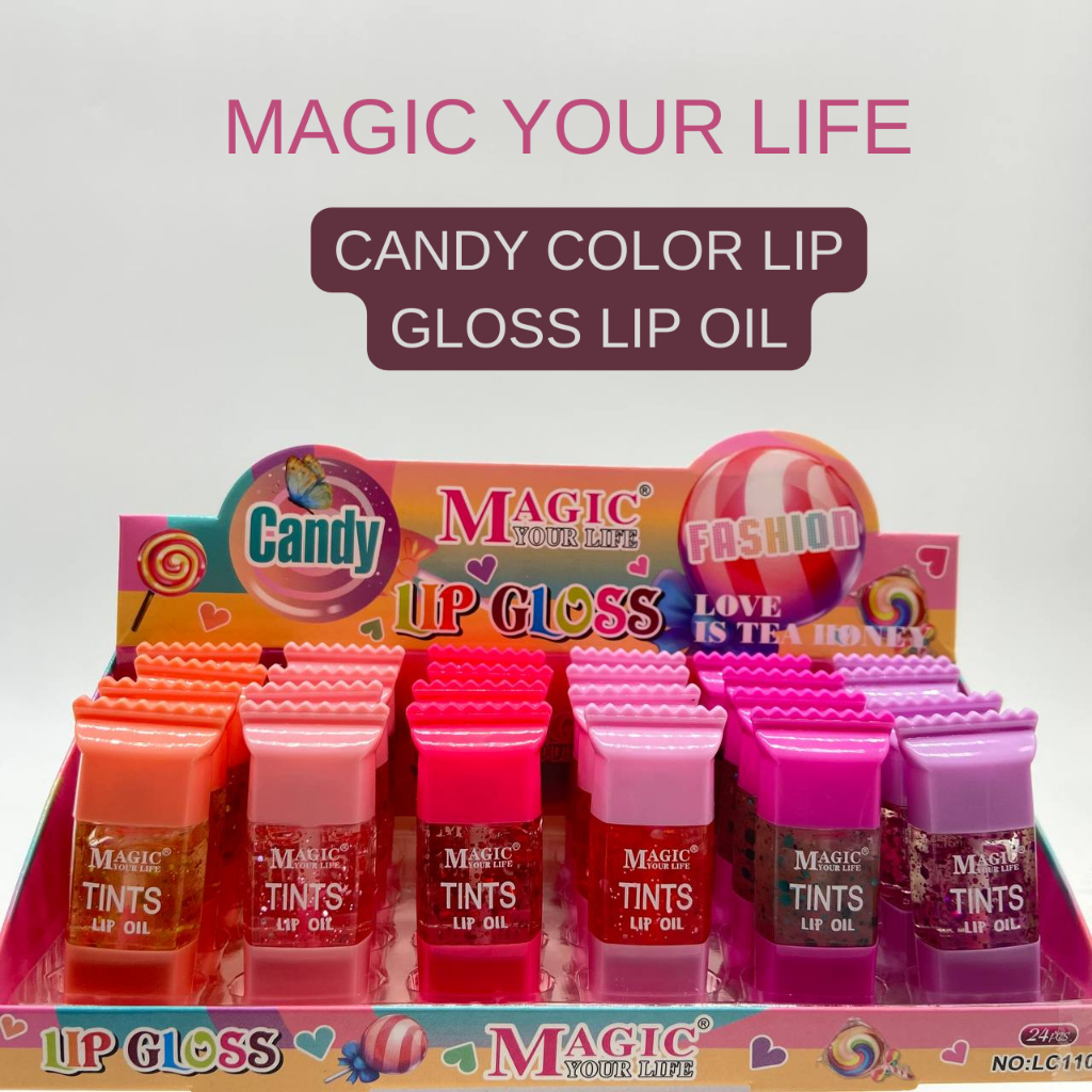 MAGIC YOUR LIFE CANDY MAGIC COLOR LIP GLOSS LIP OIL 1PCS | Shopee Malaysia