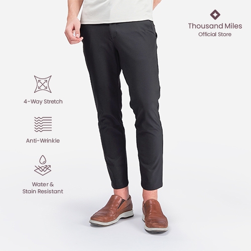 Thousand Miles OMNIFLEX™ Adaptiv Urban Pants - Men's Pants Smart Slack - Slim Fit - Wrinkle ...