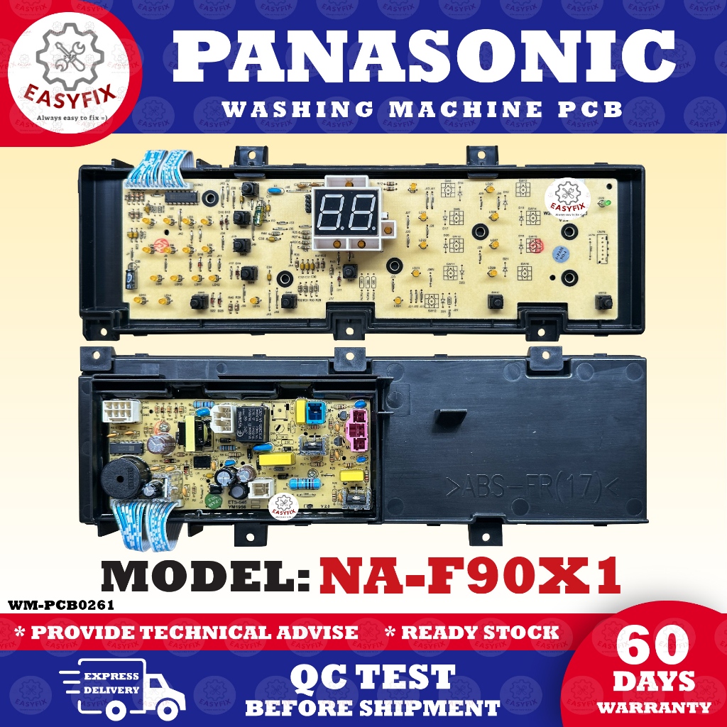 NA-F90X1 COMPATIBLE WITH PANASONIC WASHING MACHINE PCB BOARD (PANEL ...