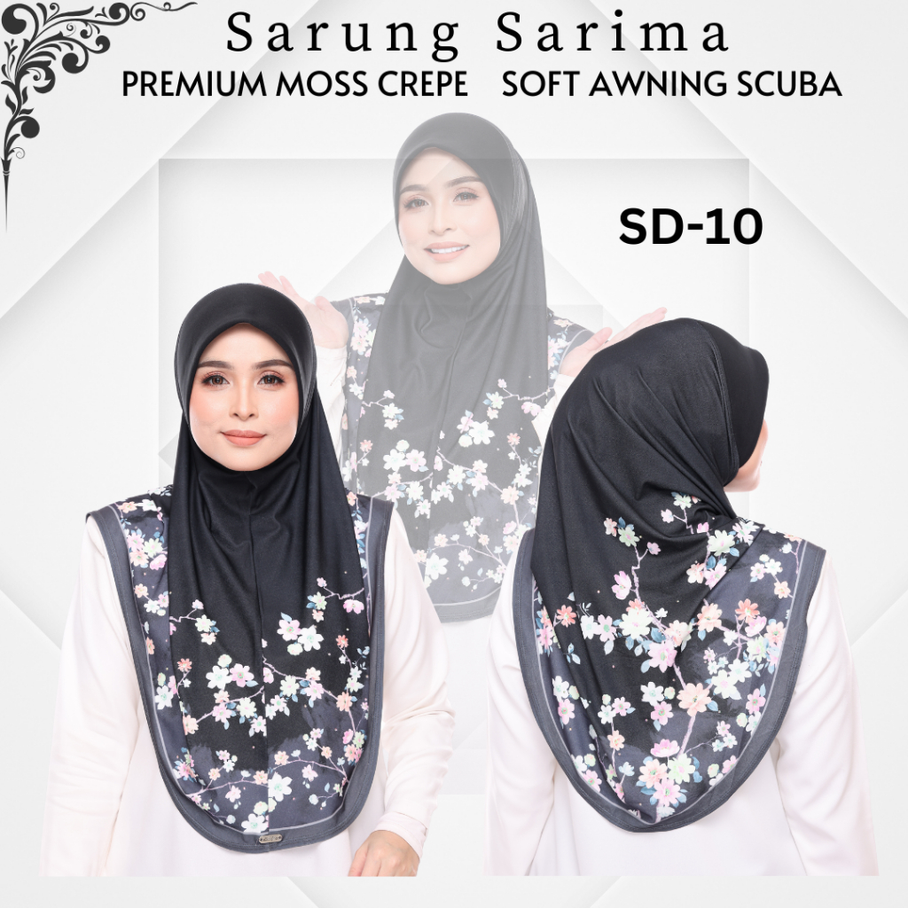 Tudung Sarung Sarima With Shifa Tag | Tudung Sarung Panel | Tudung ...