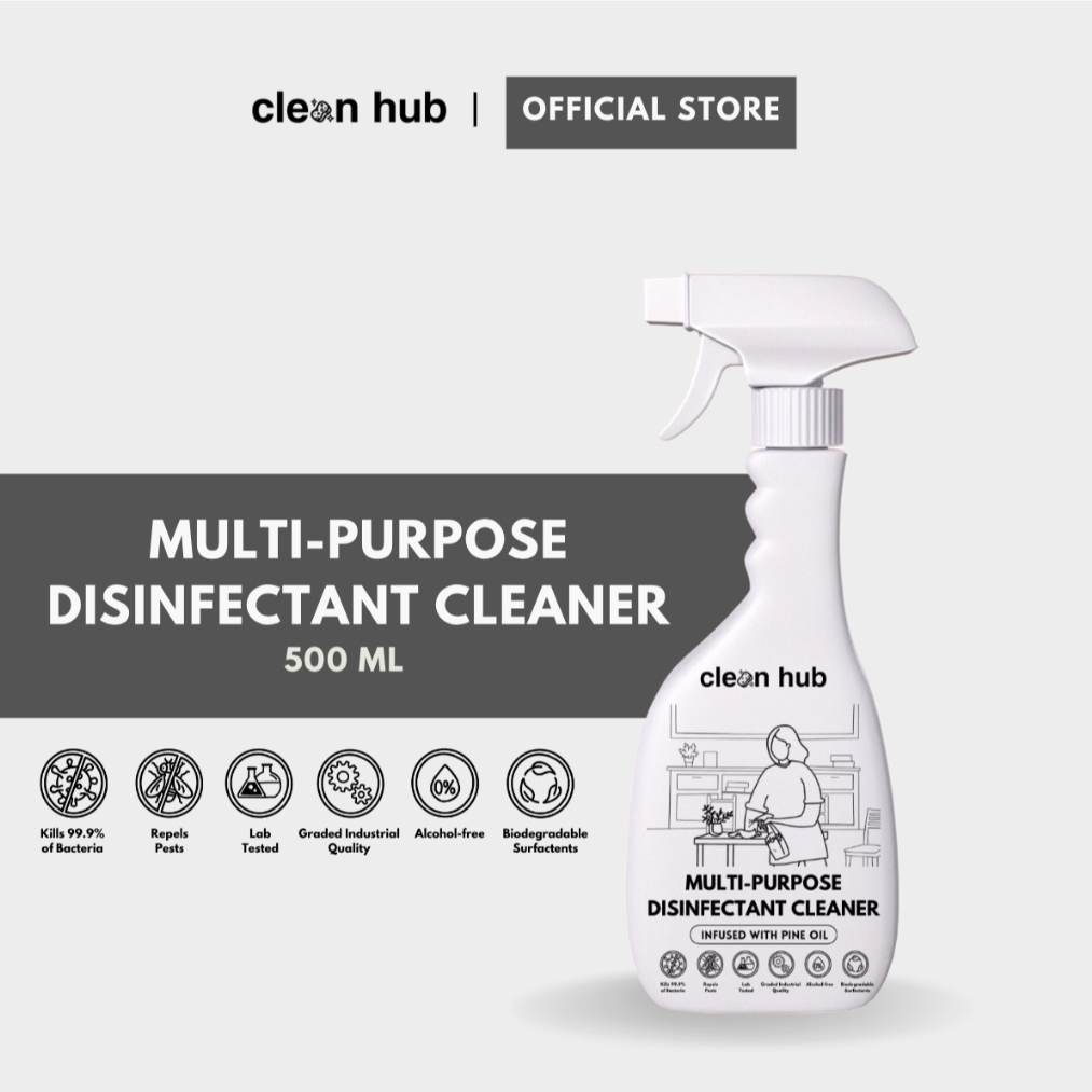 CleanHub Multi-Purpose Disinfectant Cleaner (500ML) - Infused with Pine ...