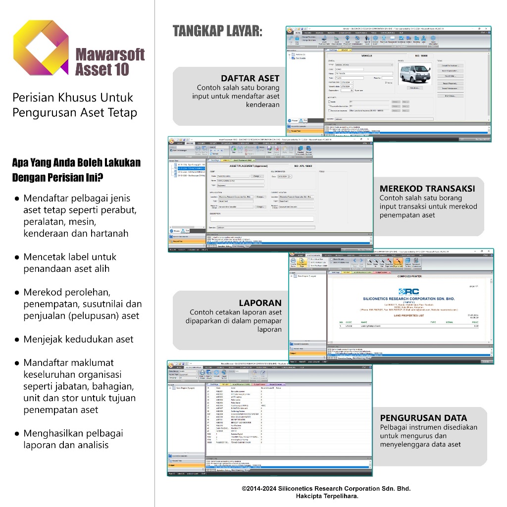 Mawarsoft Asset 10 (Perisian Pengurusan Aset Tetap) | Shopee Malaysia