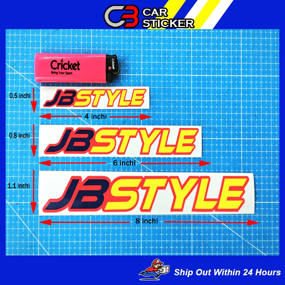 JBSTYLE CAR STICKER CUTTING FLUORESCENT OVERLAP COLOR STICKER CUTTING ...