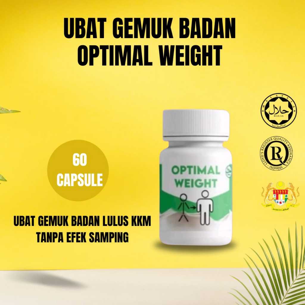 OPTIMAL WEIGHT SUPPLEMENT GEMUK BADAN VITAMIN PENAMBAH SELERA MAKAN ...