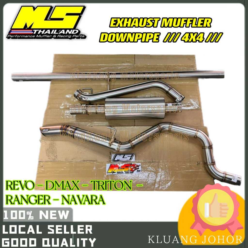 THAILAND MS FACTORY EXHAUST EKZOS MUFFLER DOWN PIPE HILUX REVO ROGUE ...