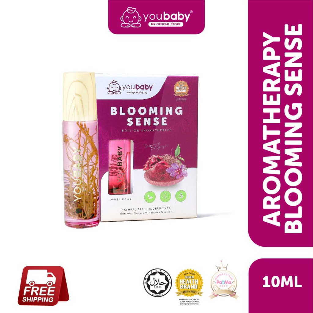 Youbaby Blooming Sense 10ml masalah resdung, sinus, hidung tersumbat, migrain (Live) | Shopee ...