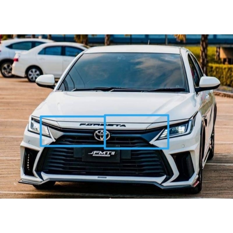[ Fiberglass ] Toyota Vios 2023 2024 Foresta Cover Grill Bumper ...