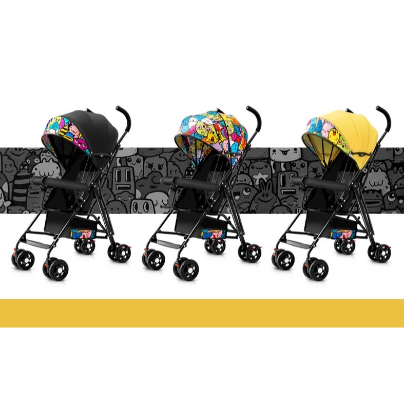 2024!! One Hand Stroller Umbrella Baby stroller one-hand foldable can ...