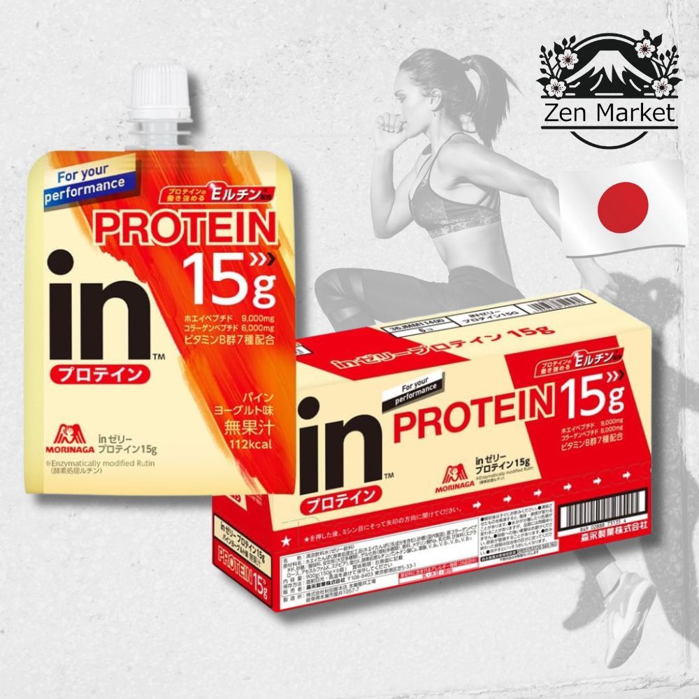 Morinaga Soft Jelly Protein 15g Pine Yogurt Flavor (150g x 6) Protein Whey Protein 10-second ...