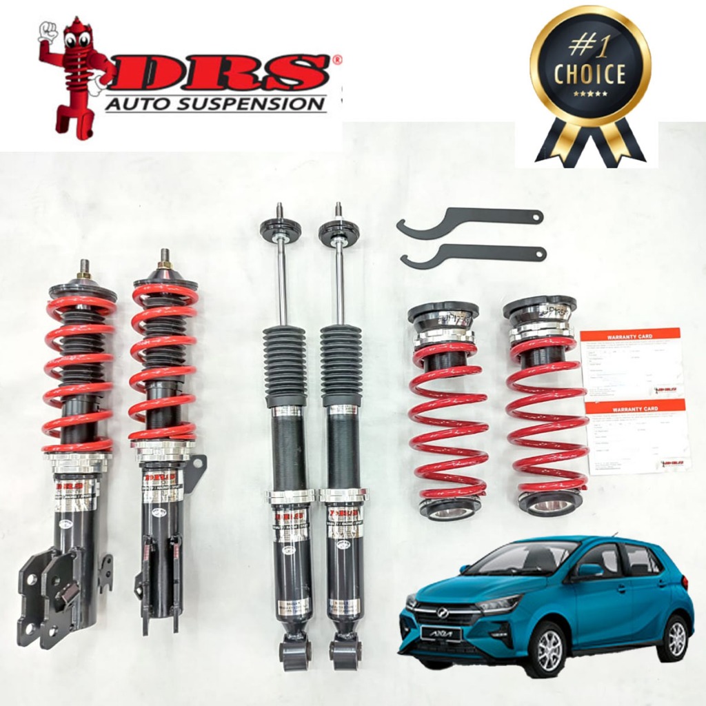 🔥DRS High Low Body shift Adjustable Absorber / Suspension Perodua AXIA ...