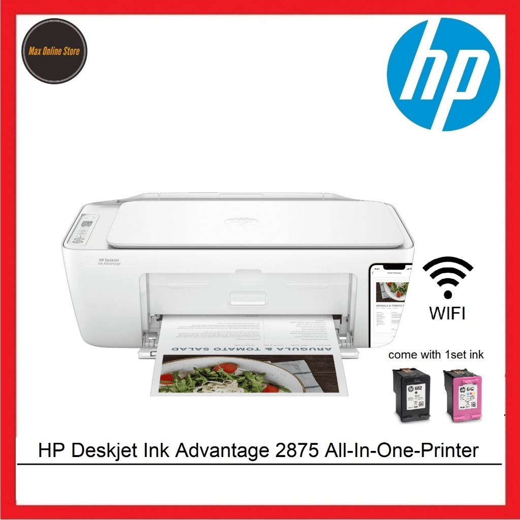 HP DESKJET INK ADVANTAGE 2875 ALL-IN-ONE WiFi PRINTER | Shopee Malaysia