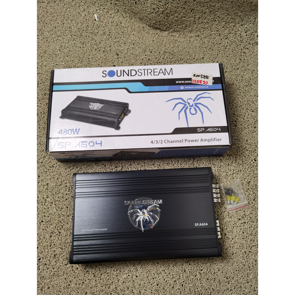 Clear Stock !! Rm588 Soundstream car power amplifier 4 channel (SP.A604 ...