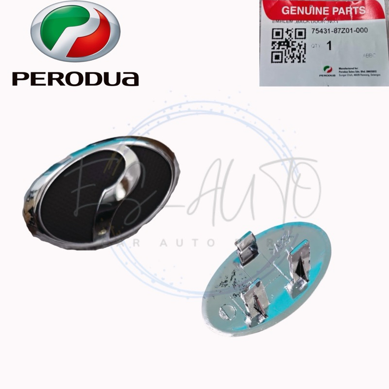 *Perodua Kelisa Rear/ Belakang Bonnet Garnish Emblem Logo 75431-87Z01 ...