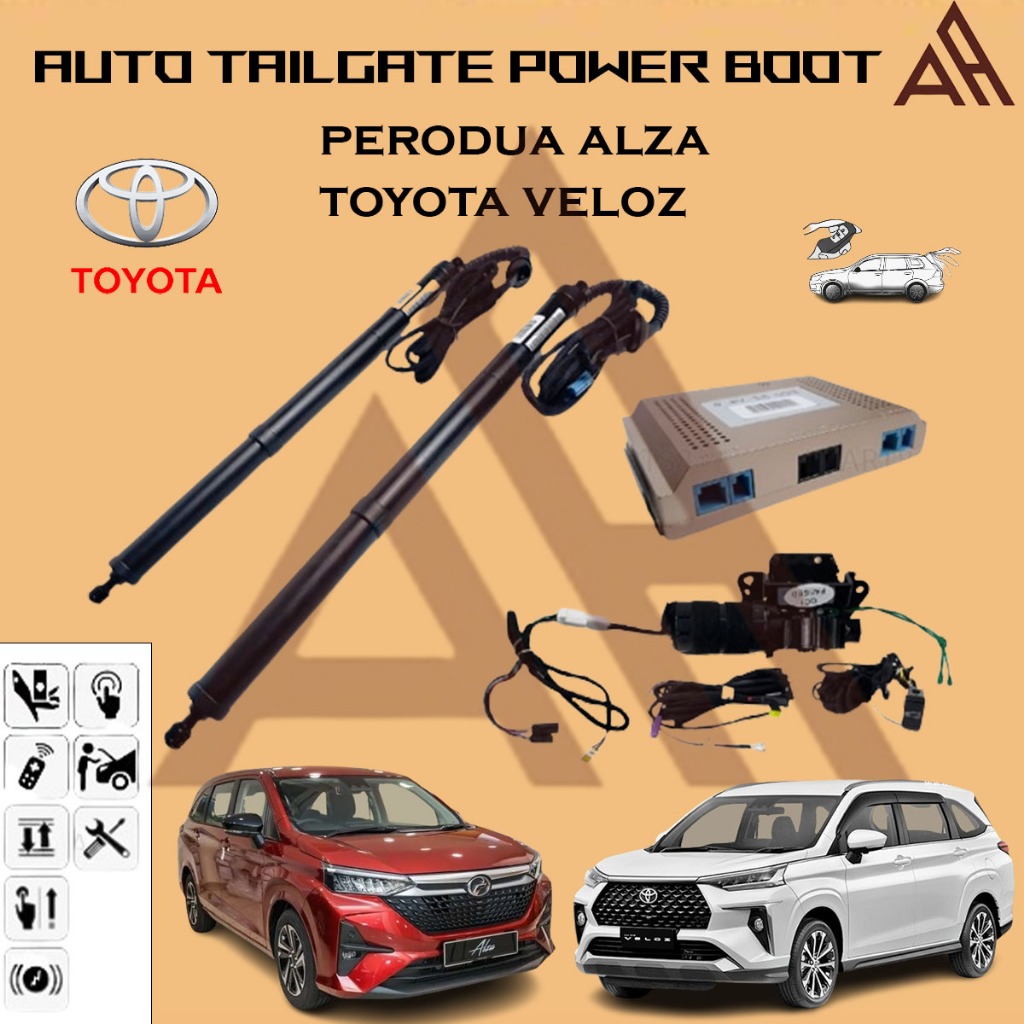 Perodua Alza / Veloz Plug & Play Auto Tailgate Power Boot Soft Close ...