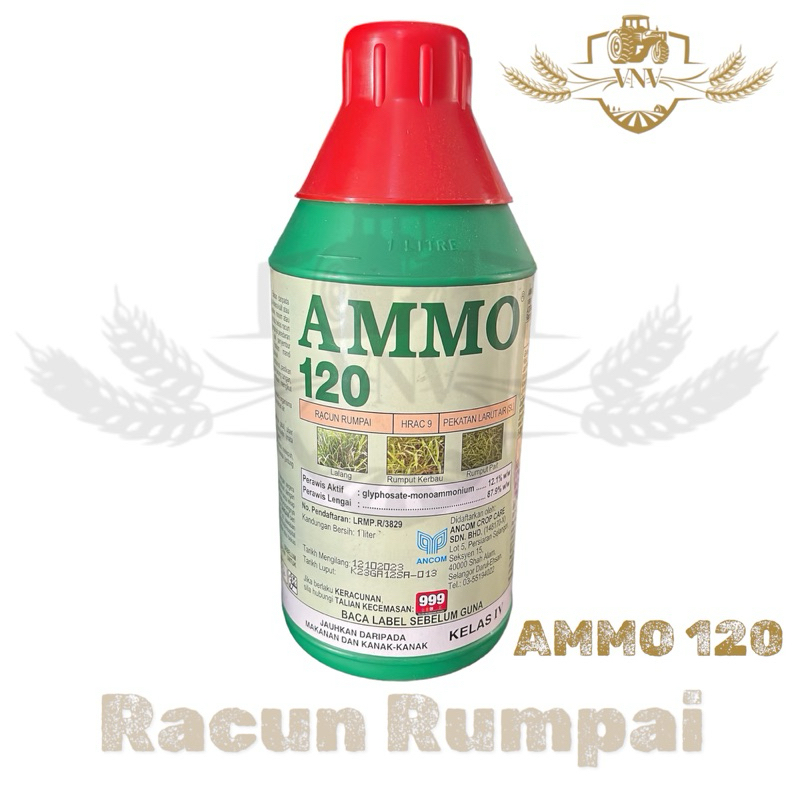 ANCOM AMMO 120 Herbicide 12.1% Racun Rumput/ Racun Rumpai/ 1LITER ...