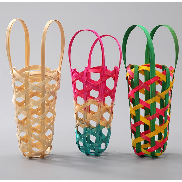 Handicraft Bamboo Basket/Traditional Piggy Mooncake Basket/Gong Zai ...