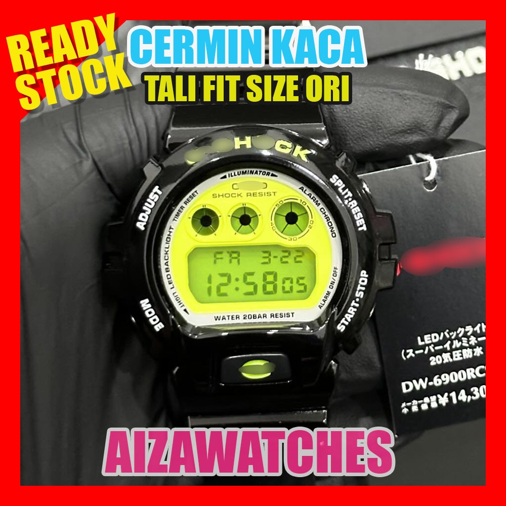 OFFER G SHOCK CERMIN KACA DW6900 RCS1 NB7 BLACK GREEN Jam Tangan Lelaki ...