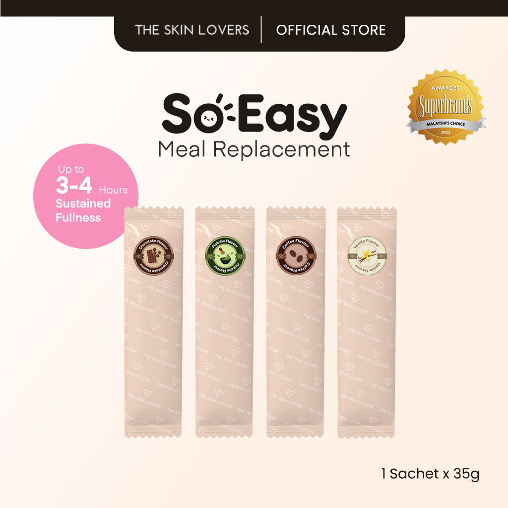 The Skin Lovers SoEasy Trial Meal Replacement - Belgian Dark Chocolate/Matcha/Coffee/Vanilla ...