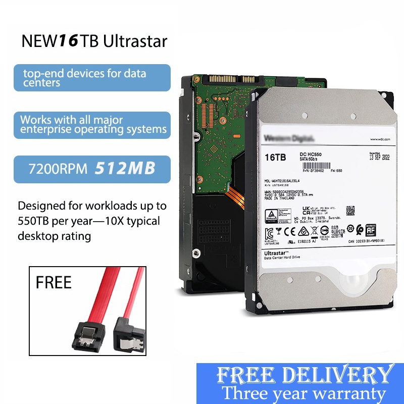 Hard disk 8TB/10T/12TB/14TB/16TB/18TB SATA HDD 7200RPM SATA 6Gb/s 256MB ...