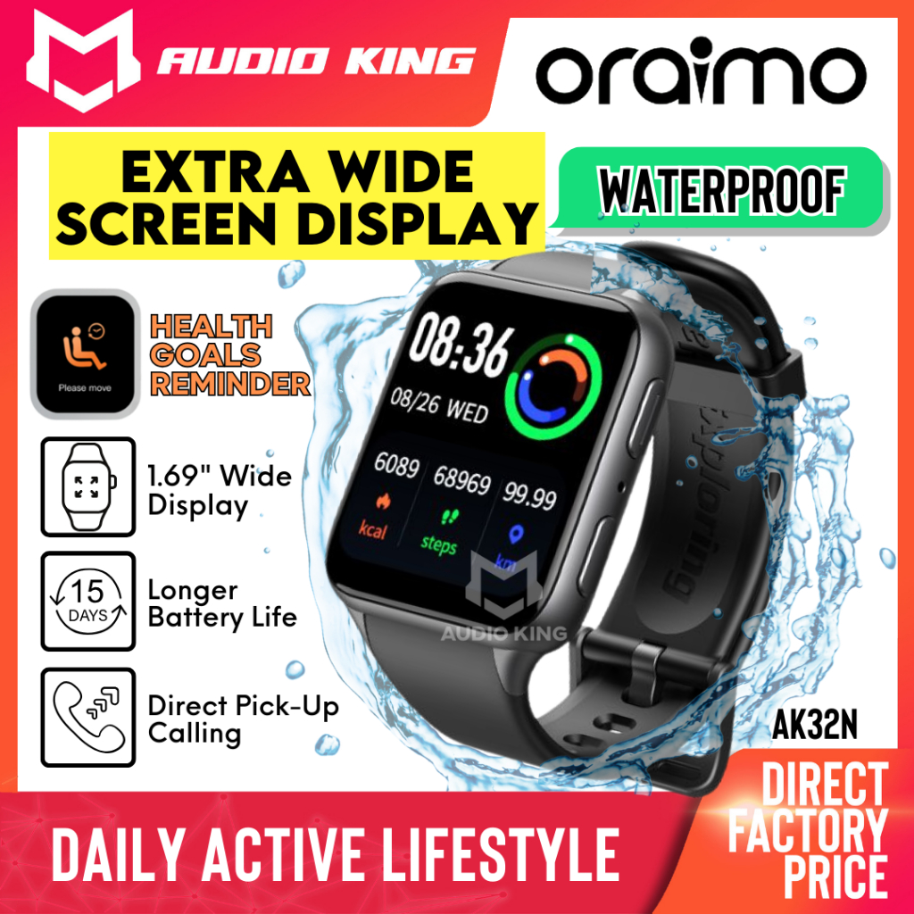 ORAIMO Original 100% Smartwatch IP68 Waterproof Phone Call Smart Watch ...