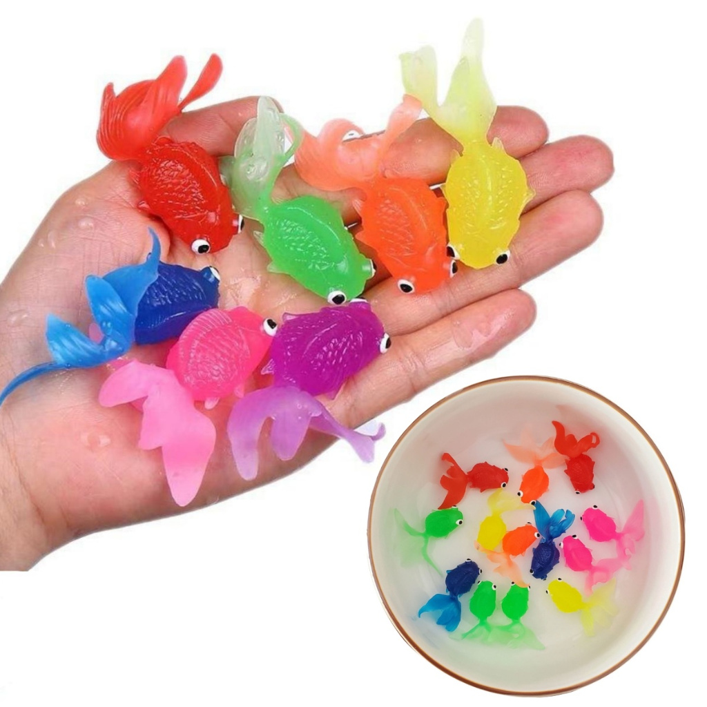 Goldfish Soft Rubber Kids Water Play Bathroom Toddler Tool Baby Bath ...