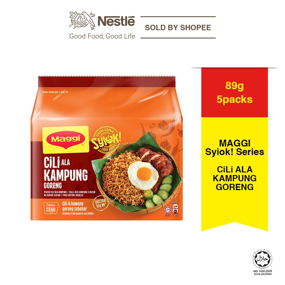MAGGI Syiok Cili Ala Kampung 89g x 5 Packs (Halal) | Shopee Malaysia