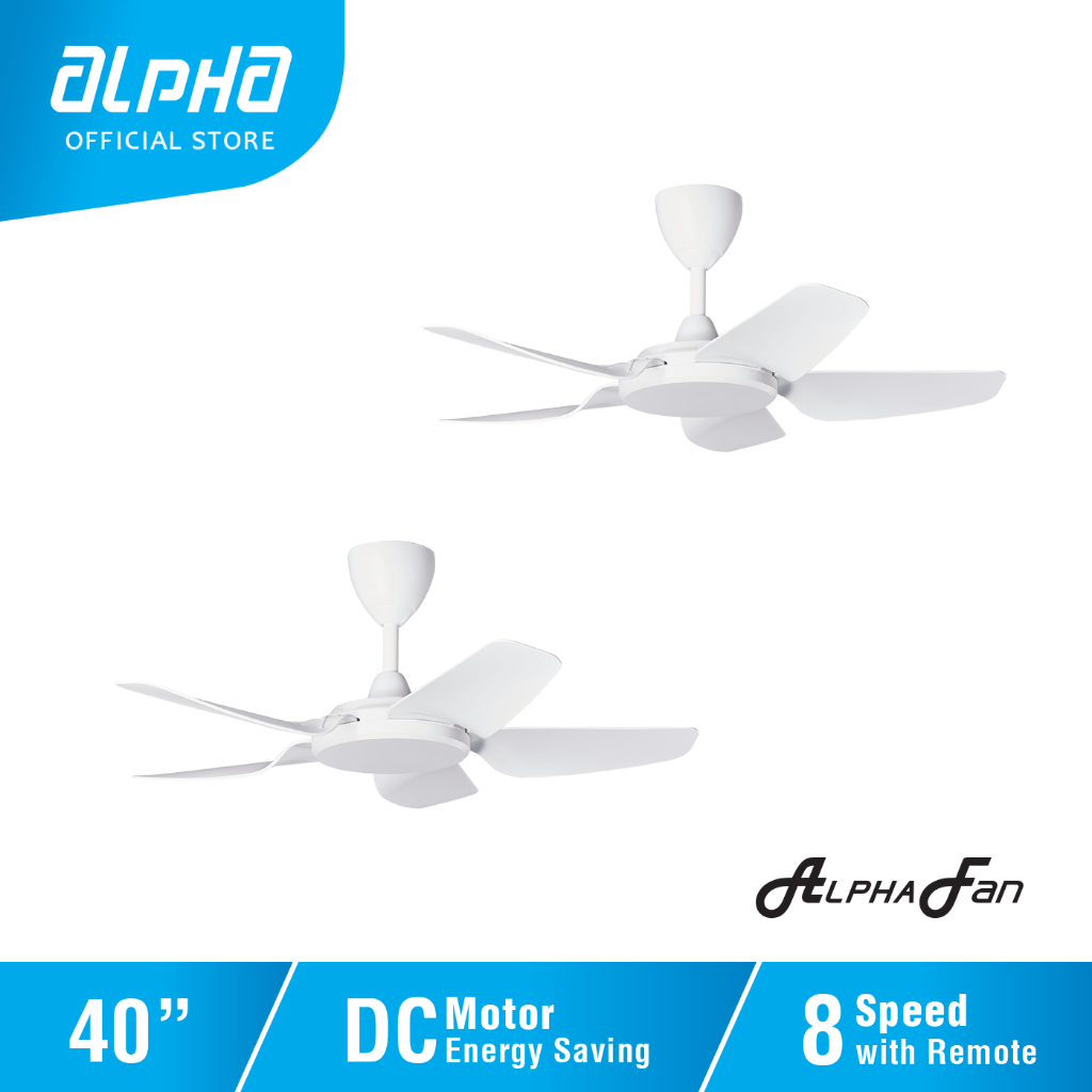 ALPHA AlphaFan PRIMA 5B DC Motor Ceiling Fan with 5 Blades 8 Speed ...