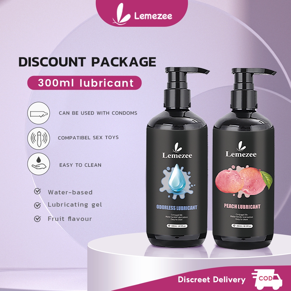 Lemezee Pelincir Classic Lubricant Lube + Peach Water Soluble Lube Gel 300ml | Shopee Malaysia