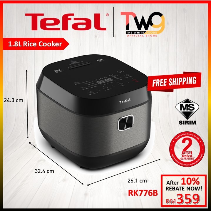 [FREE SHIPPING] Tefal Delirice Plus Fuzzy Logic Rice Cooker 1.8L RK776B (10 cups) | Shopee Malaysia