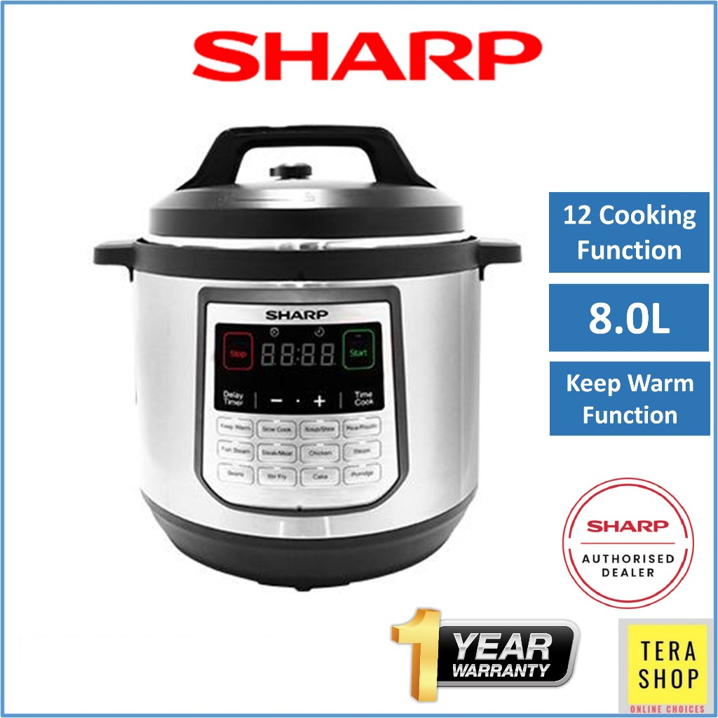 Sharp KQ809ST 8.0L Pressure Cooker Keep Warm Function | Shopee Malaysia