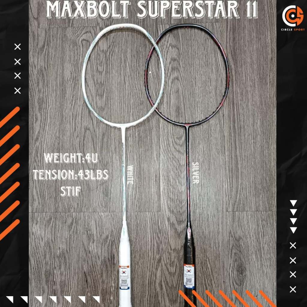 Maxbolt Superstar 11 (4U/G5) Badminton Racket Original 100% | Shopee ...