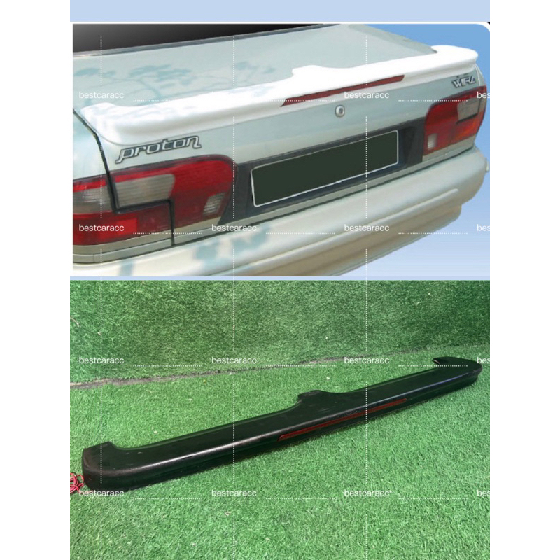 M133 PROTON WIRA SALOON SPOILER WITH LED (MIVEC) (FIBER) NO PAINT ...