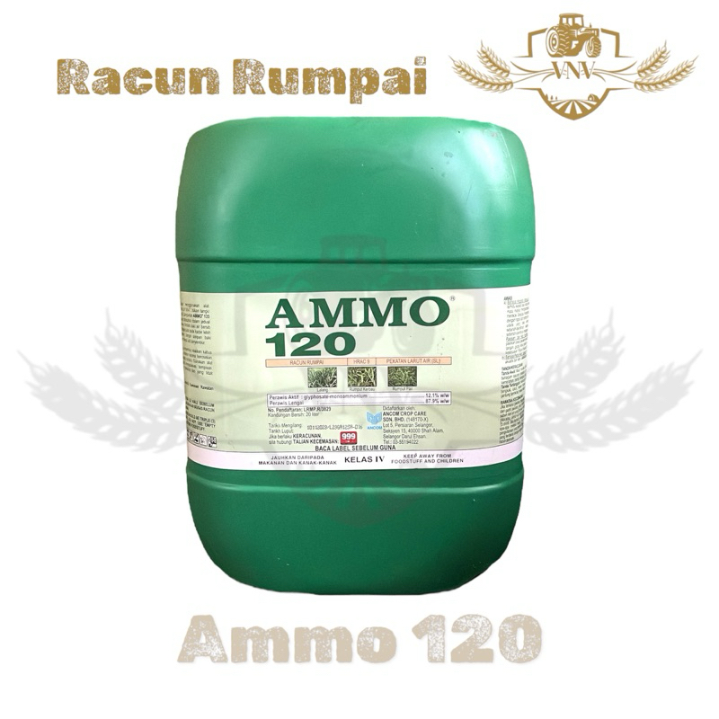 Ammo120 20Liter/Racun Rumput/Rumpai Glyphosate 12%/Racun serap/Ammo 120 ...