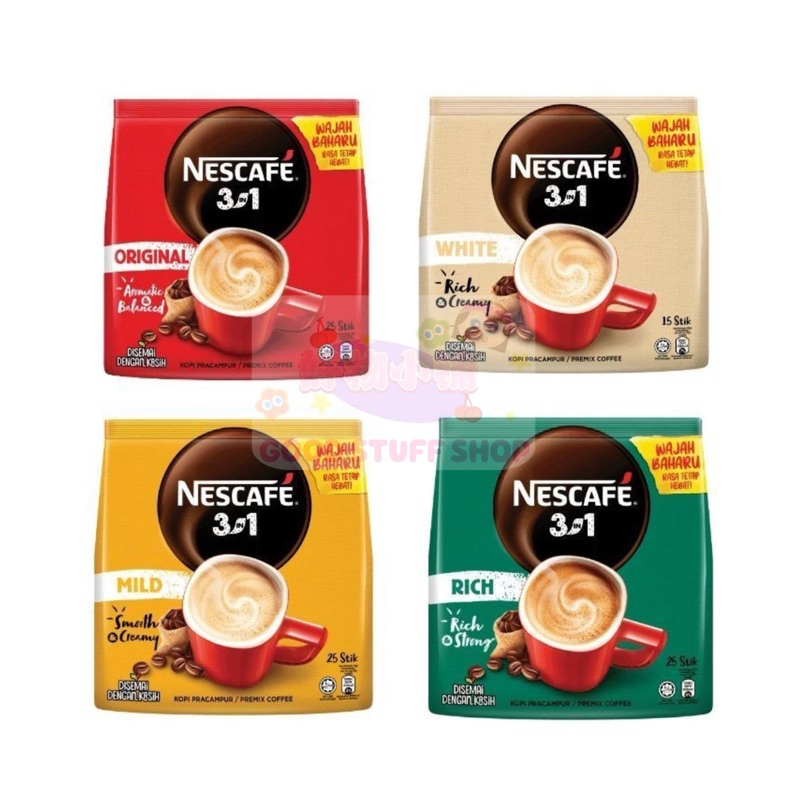NESCAFE 3in1 Coffee Original/Rich/Mild/White(25'sx18g/15’sx32g ...