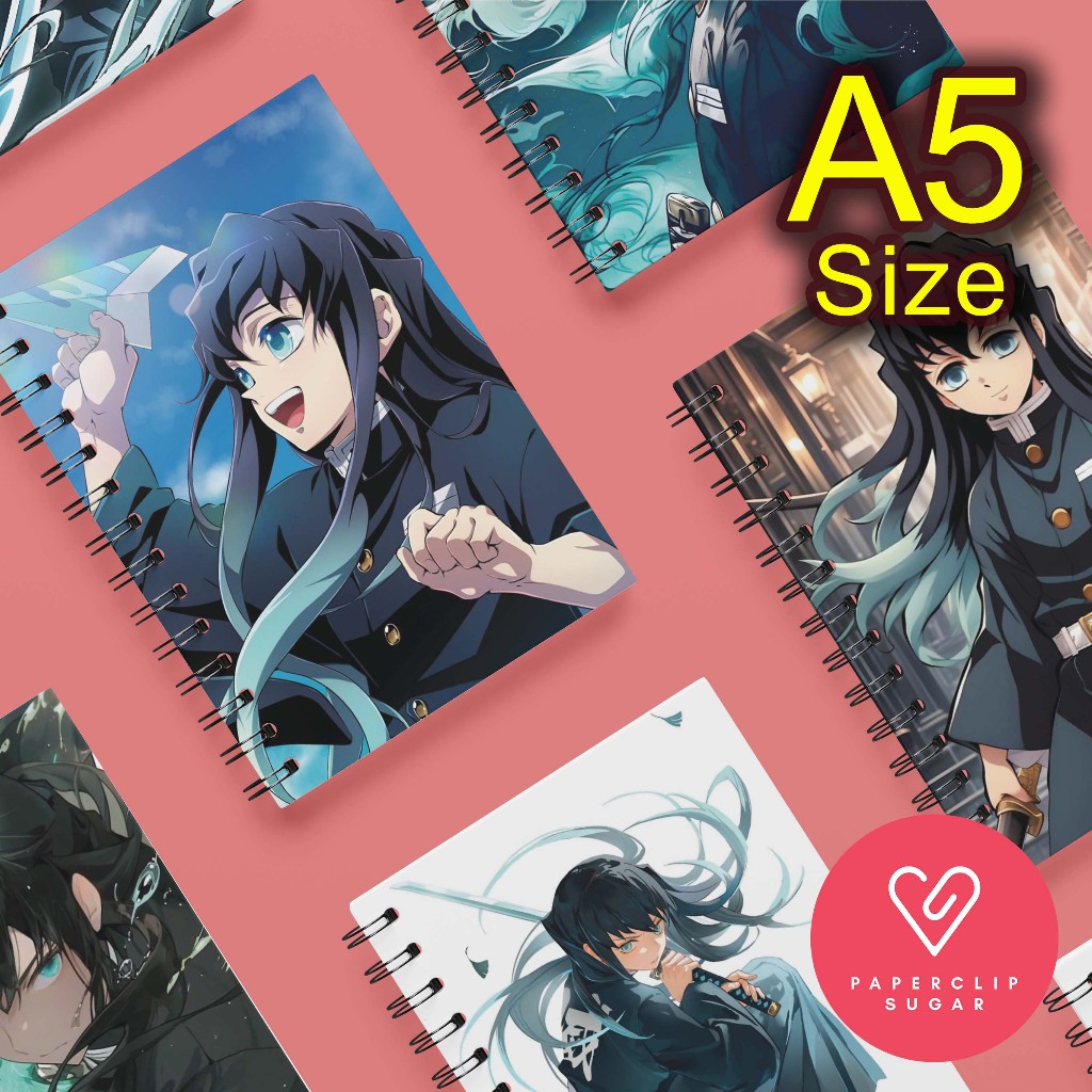 Muichiro Tokito Notebook A5 100pgs Anime Demon Slayer Kimetsu No Yaiba ...