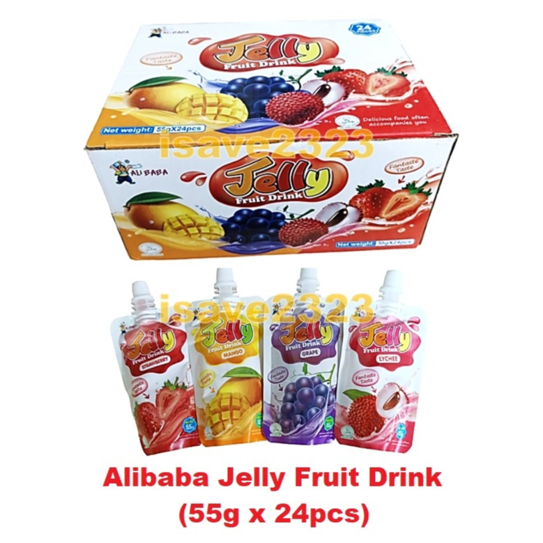 [HALAL] Alibaba Jelly Fruit Drink (55g X 24pcs / Box) - Mix Fruit ...