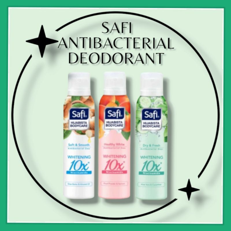 SAFI HIJABISTA BODYCARE WHITENING DEODORANT SPRAY | Shopee Malaysia