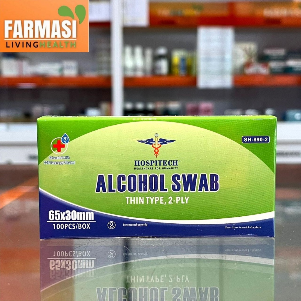 HOSPITECH ALCOHOL SWAB 100'S/BOX | Shopee Malaysia