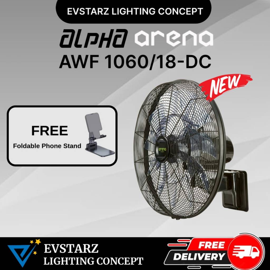 Alpha Arena AWF 1060/18-DC Wall Fan 18 inches Blades | Shopee Malaysia