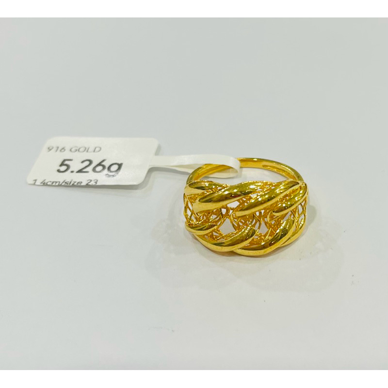 Youloong Cincin design Adira trending/new arrival EMAS916 | Shopee Malaysia