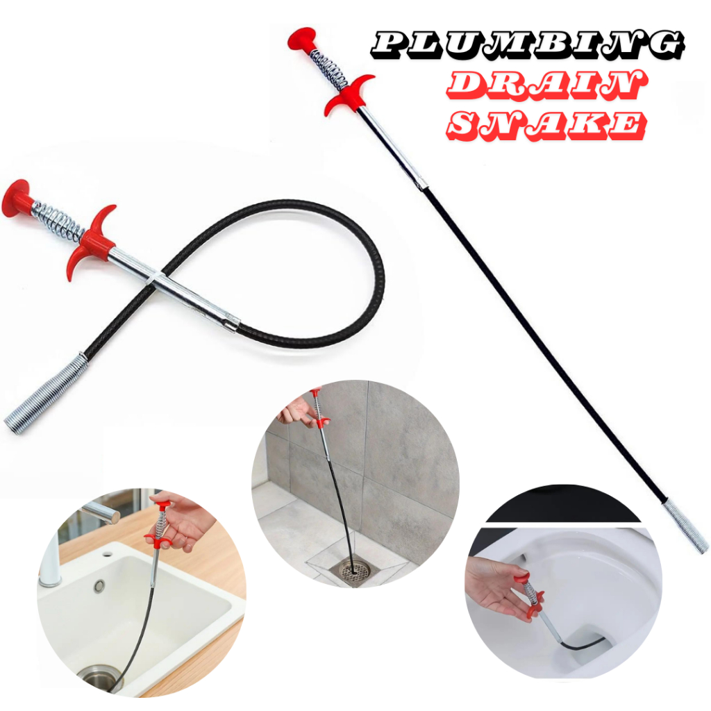 [ READY STOCK ] Plumbing Drain Snake Flexible Claw Drain Clog Remover ...